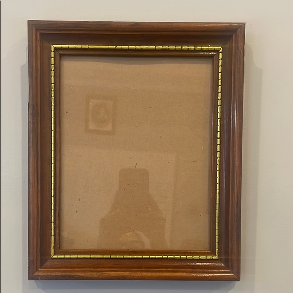 Source Unknown | Accents | Vintage Wooden Picture Frame With Gold ...